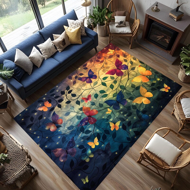 Butterfly Rug - Etsy