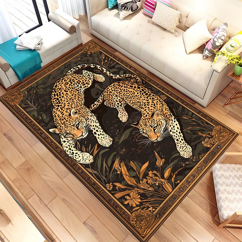Animal Print Rug - Etsy