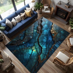 3D Graffiti Rug, Optical Illusion Rug, 3D Rug, Blue Design, Luxury Rug ...