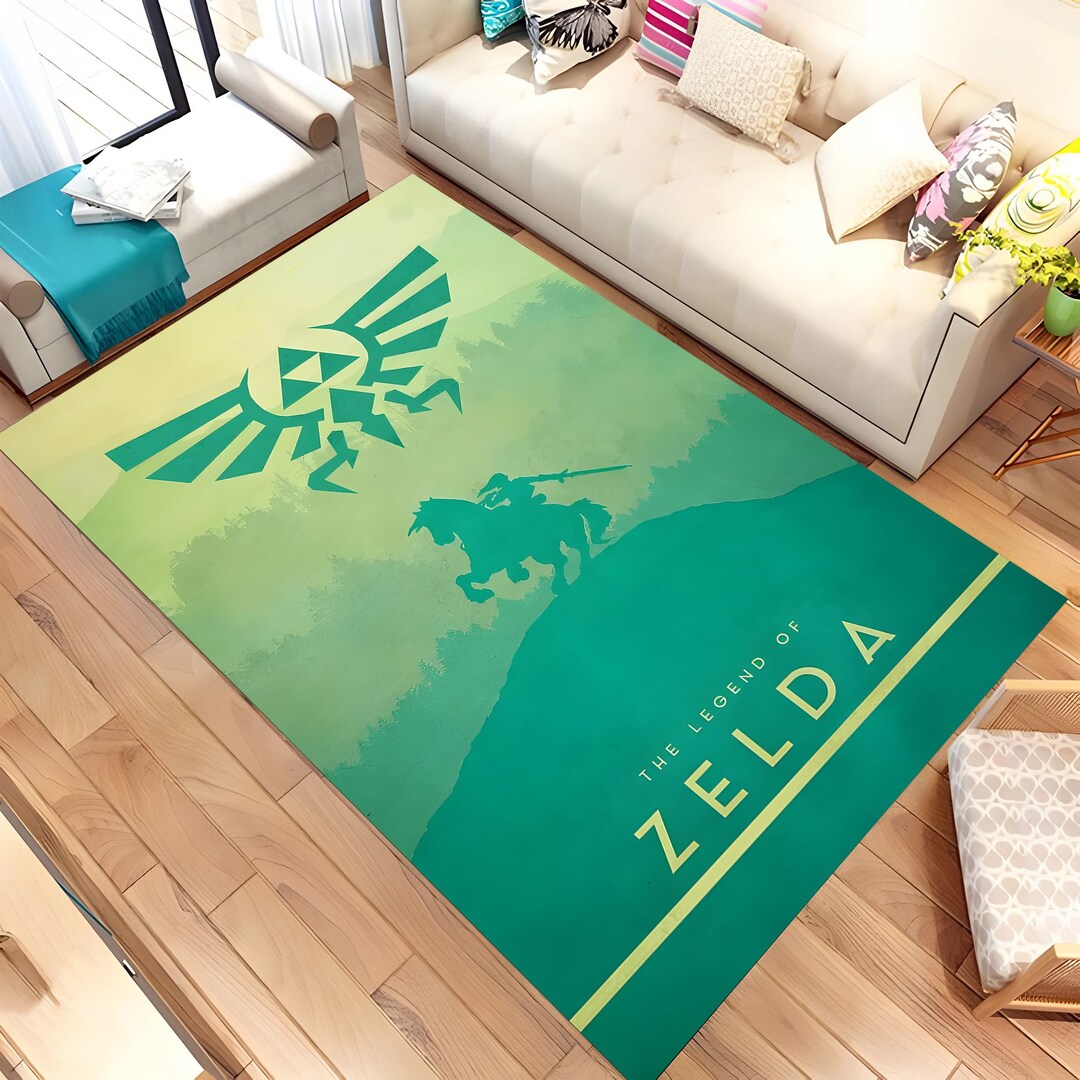 Zelda Rug, the Legend of Zelda Rug, Game Room Rug, Kids Room Rug ...