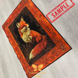 Rustic Fox Area Rug for Living Room, Woodland Themed Animal Decor, Cozy ...