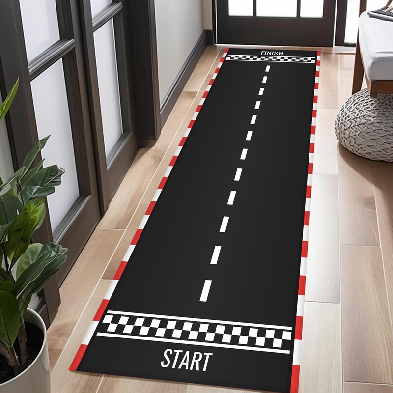 Race Track Rug - Etsy