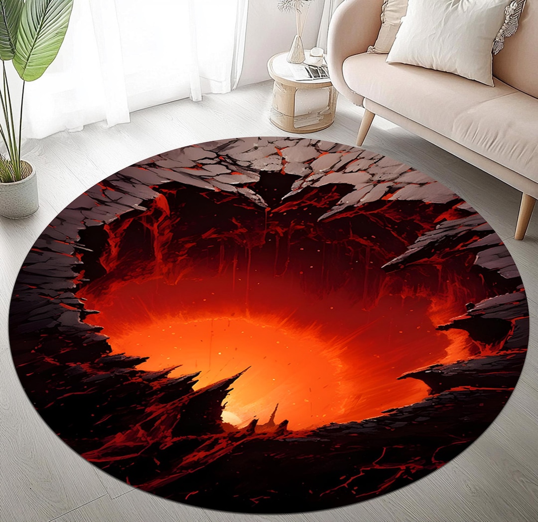 3D Rug, Huge Crack Rug, Lava Rug, Deep Hole Rug, Optical Illusion Rug ...