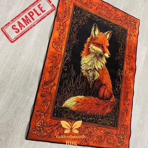 Rustic Fox Area Rug for Living Room, Woodland Themed Animal Decor, Cozy ...