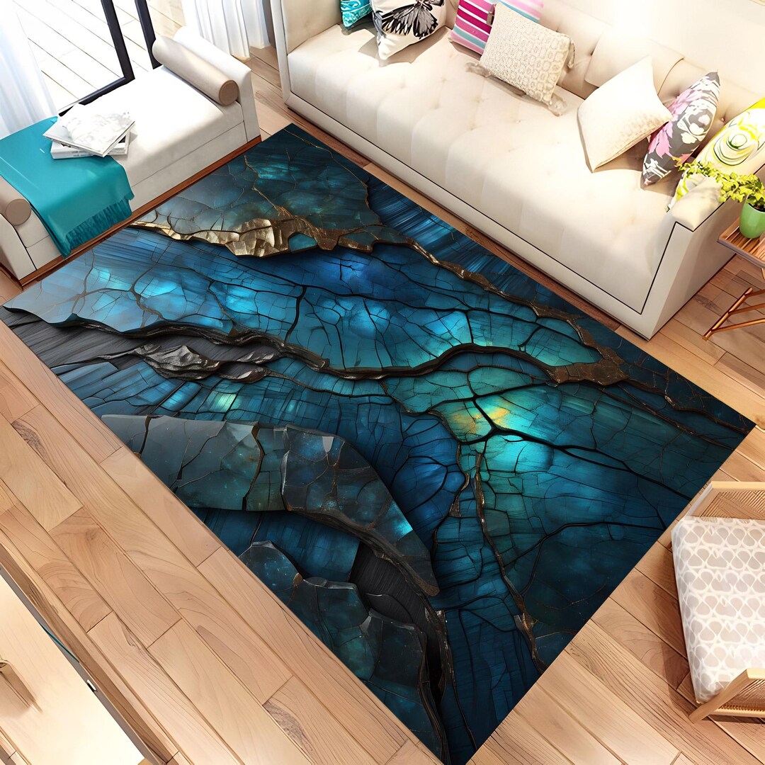 3D Graffiti Rug, Optical Illusion Rug, 3D Rug, Blue Design, Luxury Rug ...