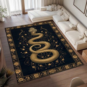 Snake Rug, Snake Pattern Rug, Snake Design Rug, Soft Rug, Animal Rug ...