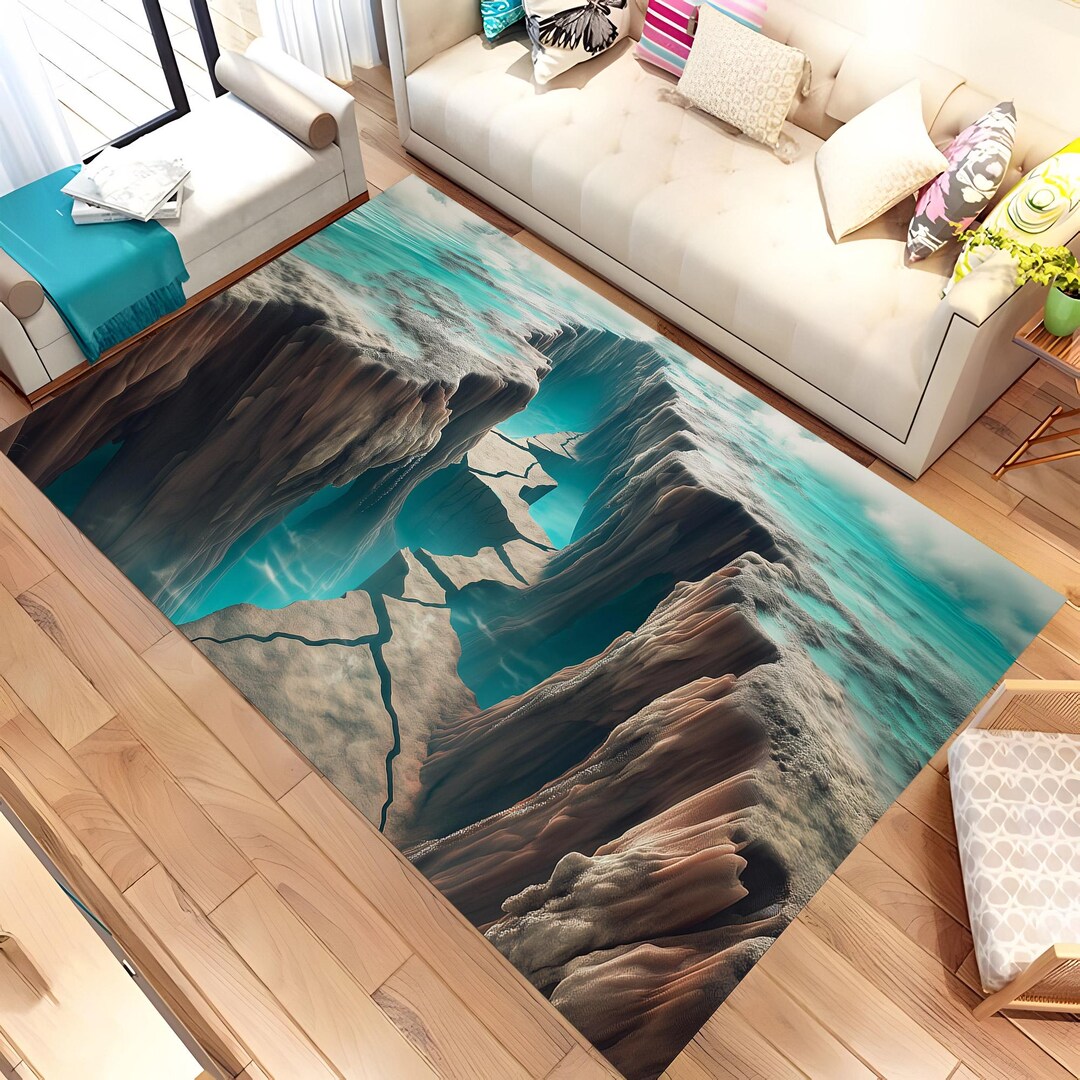 3D Rug, 3D Design, Deep Hole Rug, 3D Huge Crack, Illusion Rug, Optical ...