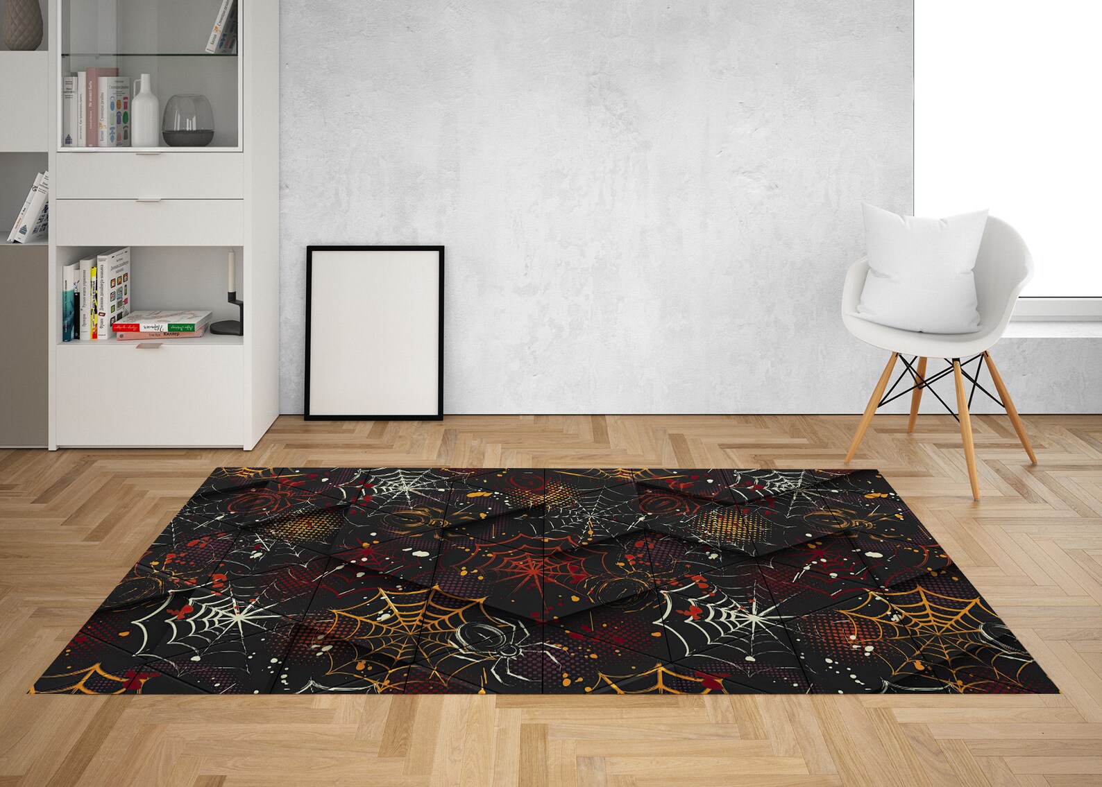 Spider Web Rug, Web Rug, Spider Design Rug, Colorful Rug, Spider Web ...