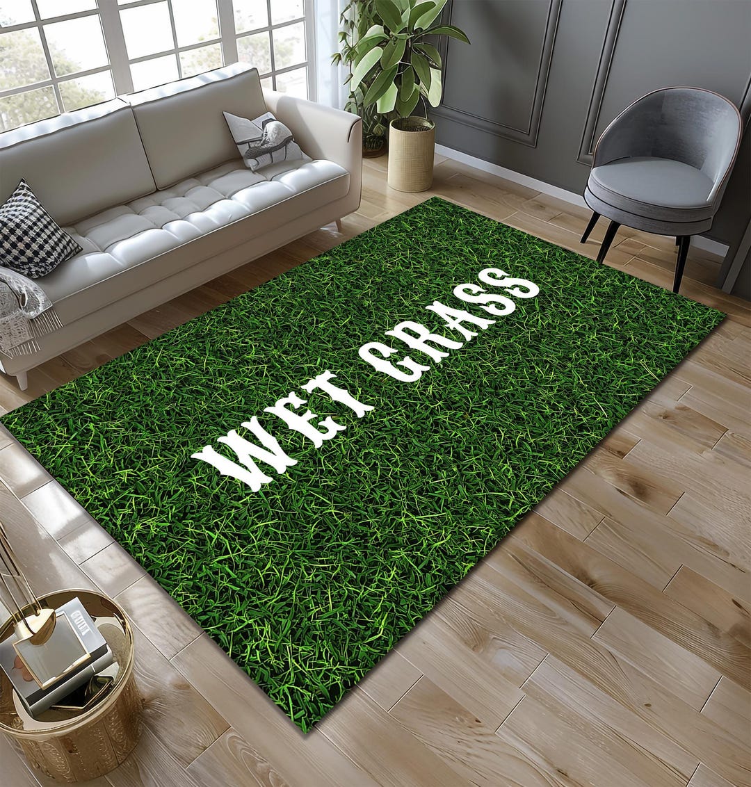 Wet Grass, Wet Grass Rug, Green Rug, Custom Rug, Modern Design Rug ...