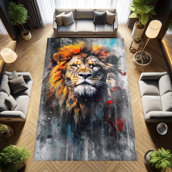 Lion Rug - Etsy
