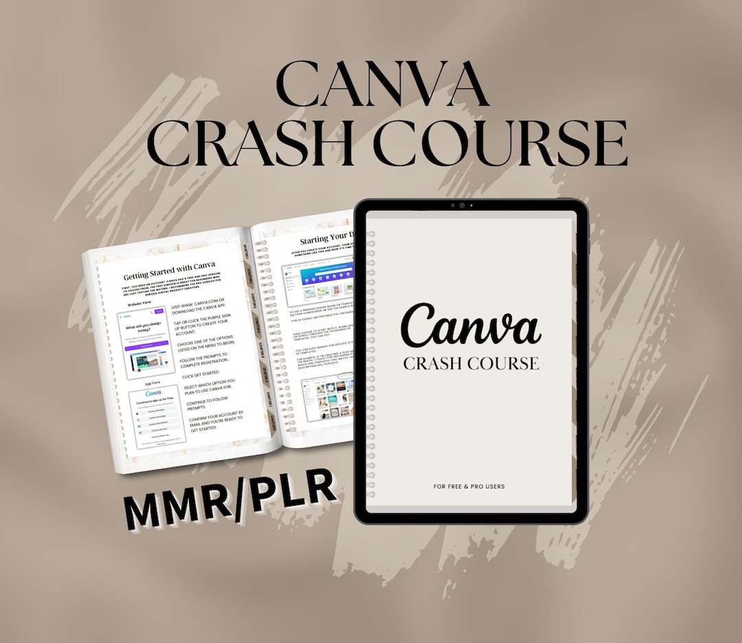 Canva Crash Course: Design Guide With MRR/PLR (PDF) - Etsy