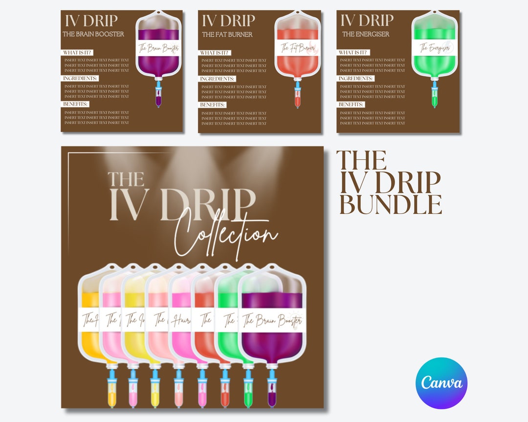 IV Drip Collection | Bundle, Aesthetics, Promotional, Intravenous ...