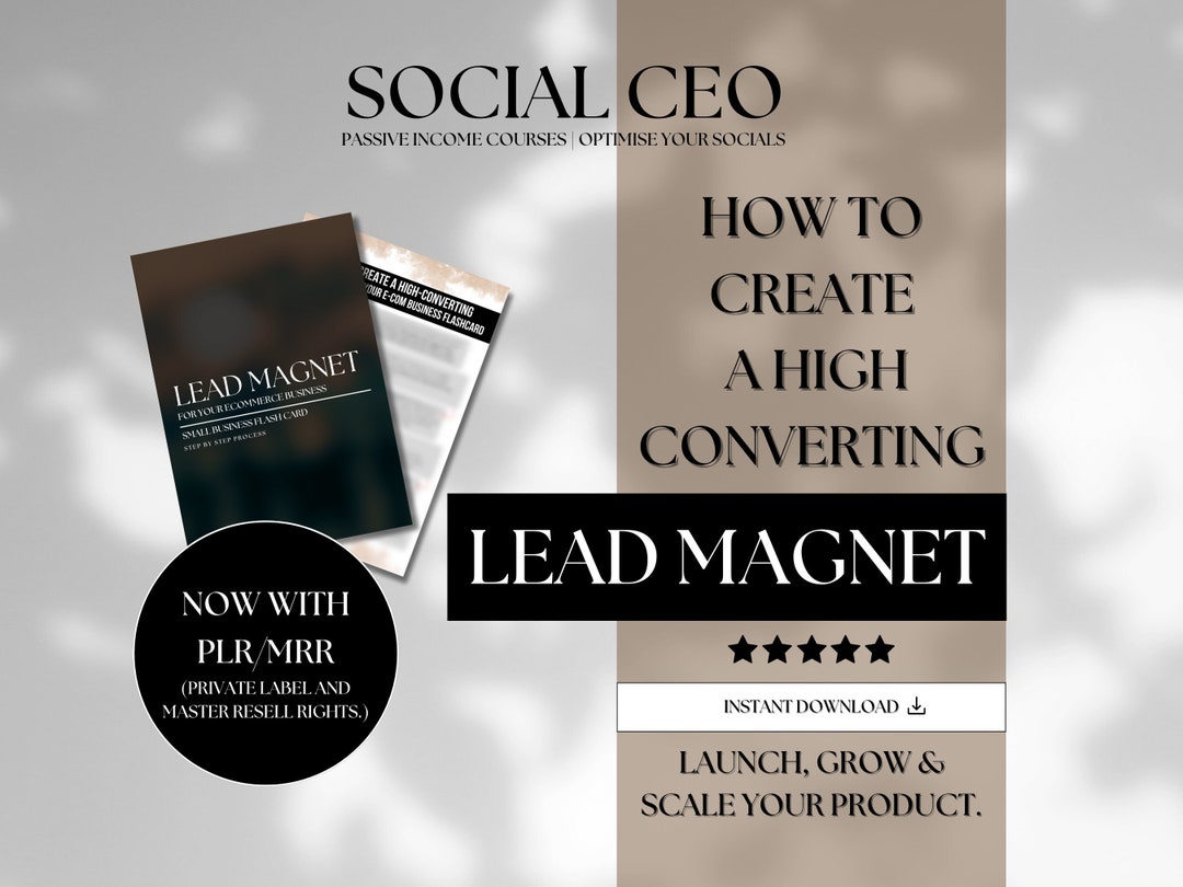 How to Create A High Converting Lead Magnet for Your Business, Small ...