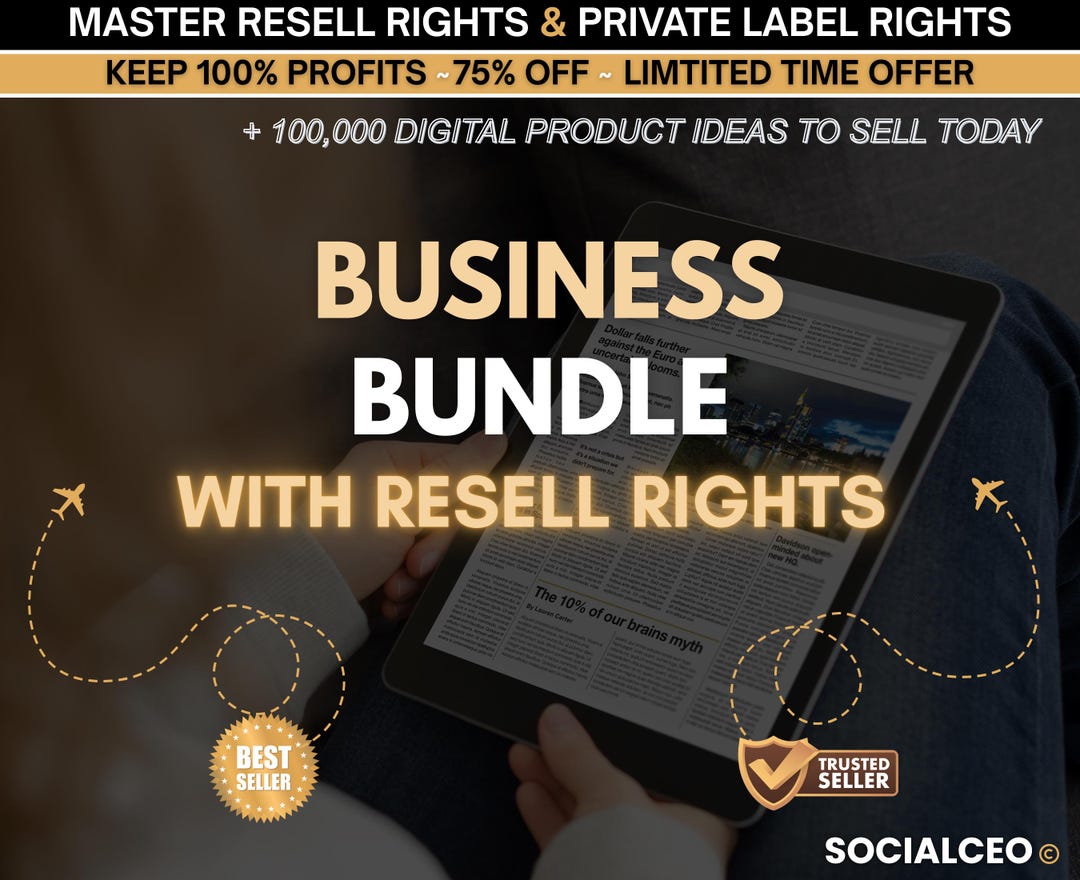 Business Bundle DFY With Resell Rights, Planner, Resume Templates ...