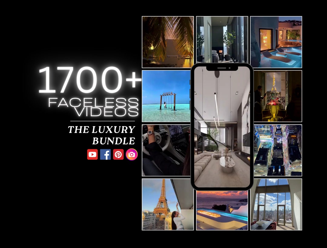 1700+ Luxury Faceless Videos, Social Media, Etsy Resell (MRR/PLR) - Etsy