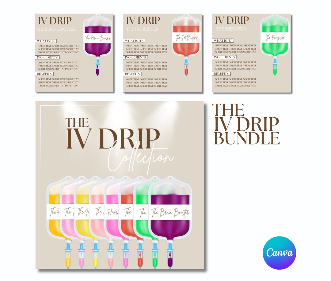 IV Drip Digital Templates | Instagram Posts, Intravenous Therapy ...