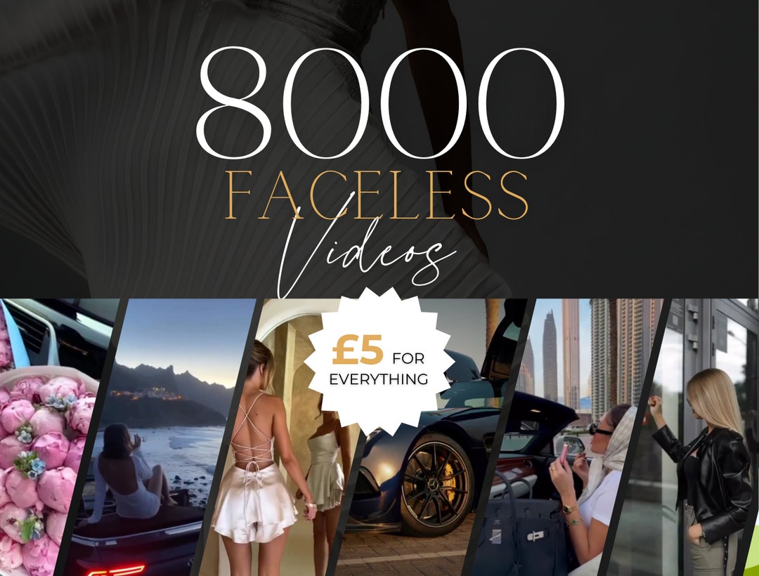 Faceless Videos 8000 Social Media Reels Ultimate Content Bundle Viral ...