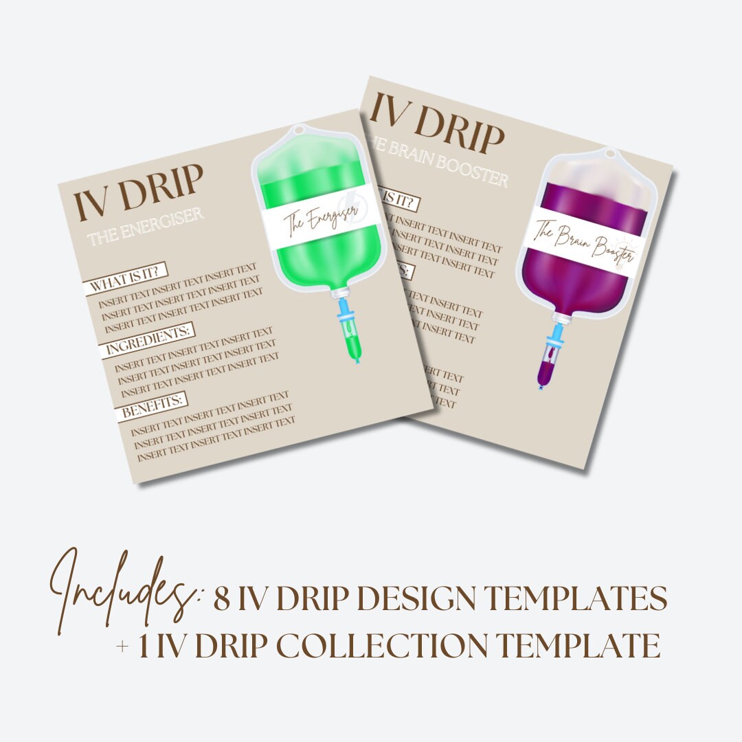 IV Drip Instagram Templates | Seasonal Aesthetics, Business Branding ...
