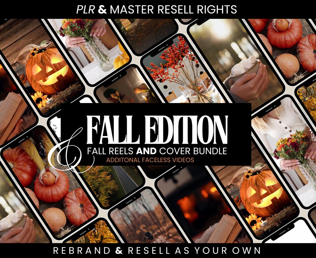 Fall Faceless Reels Bundle, Autumn Seasonal Videos, Warm and Cosy Video ...