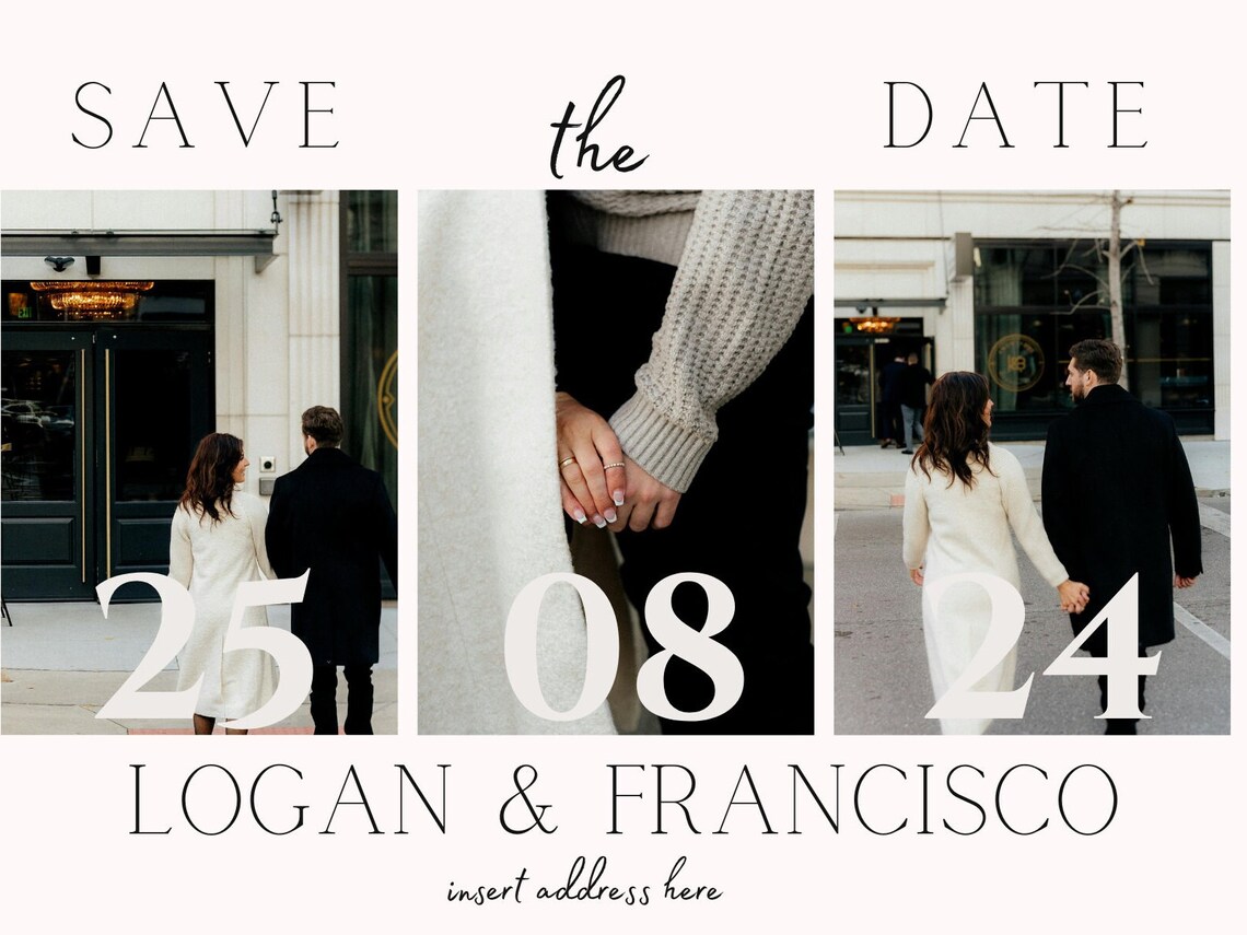 Custom Save the Date Cards Template - Etsy
