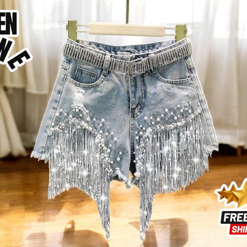 Embellished Shorts - Etsy