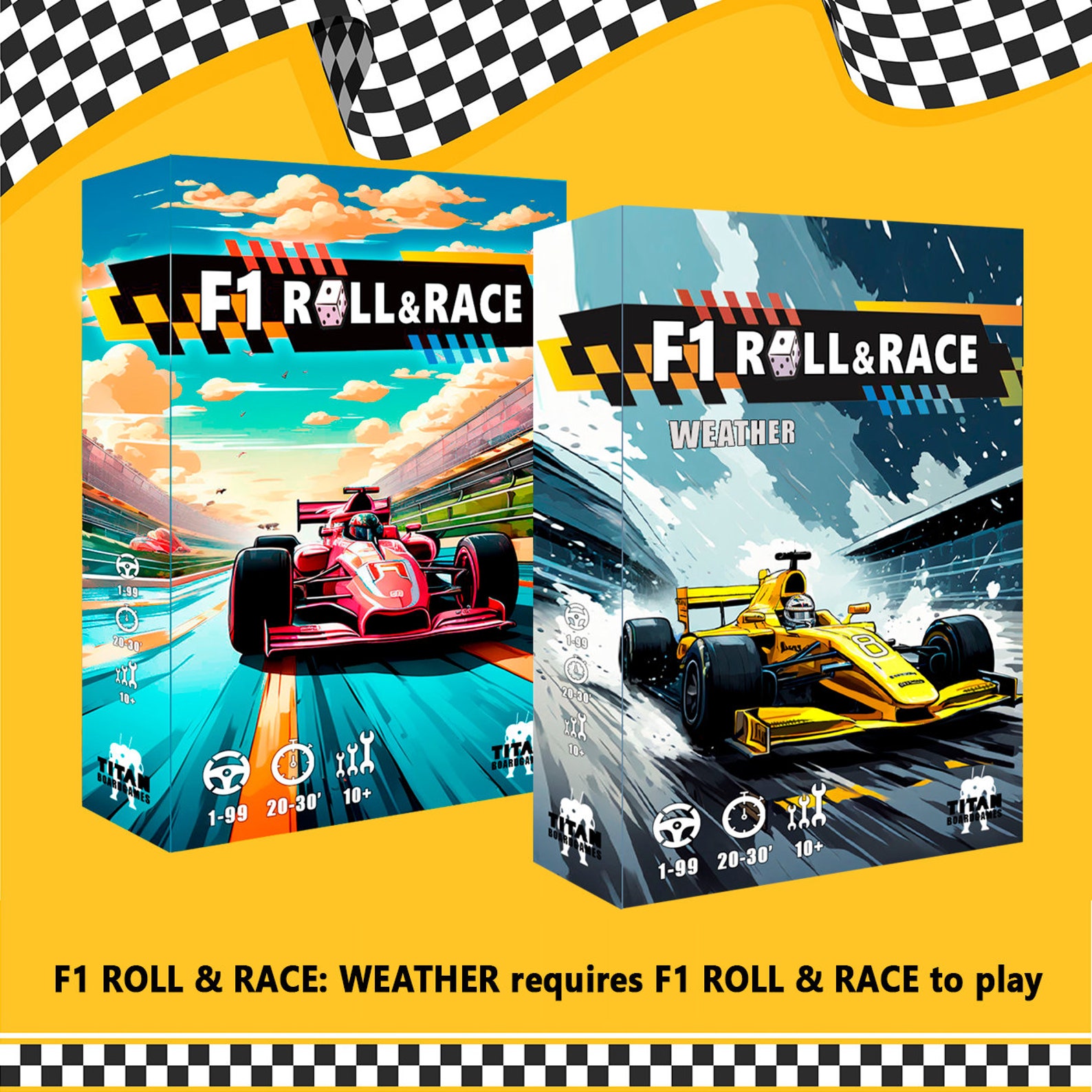 F1 Roll & Race: Weather Expansion - Racing Game (PDF Download) Print ...