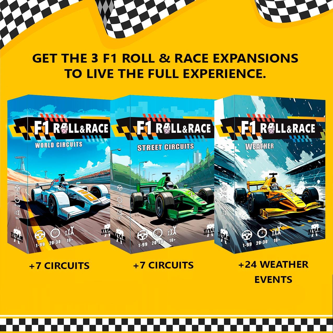 F1 Roll & Race: Weather Expansion - Racing Game (PDF Download) Print ...