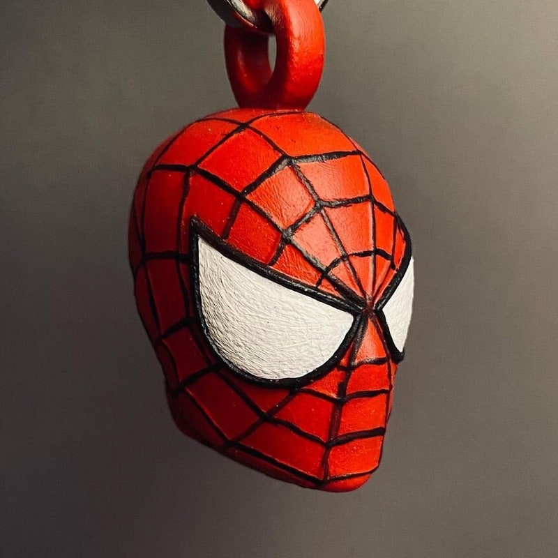 Spider Man Keychain - Etsy