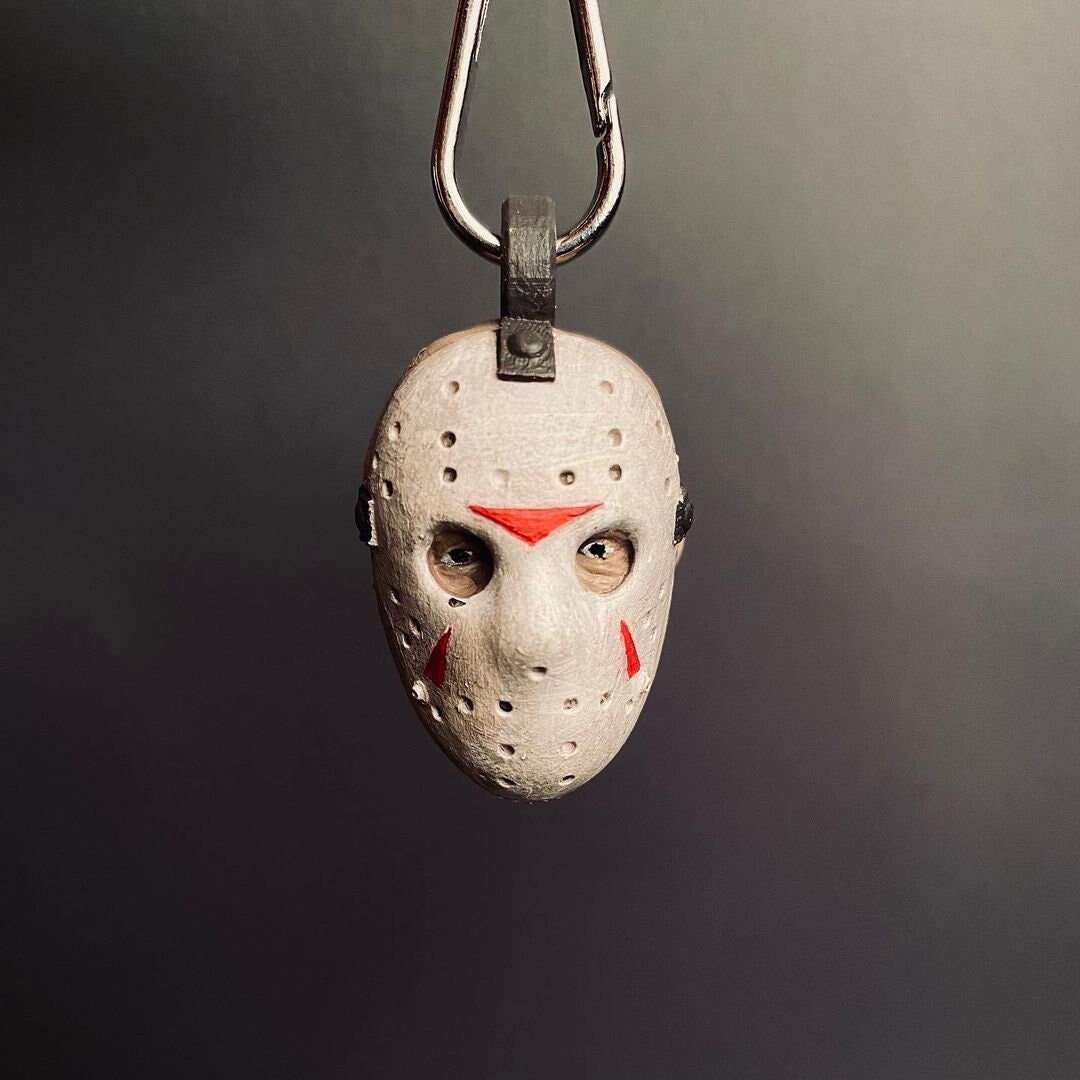 Jason Voorhees (friday the 13th) Keychain - Iconic Hockey Mask of ...