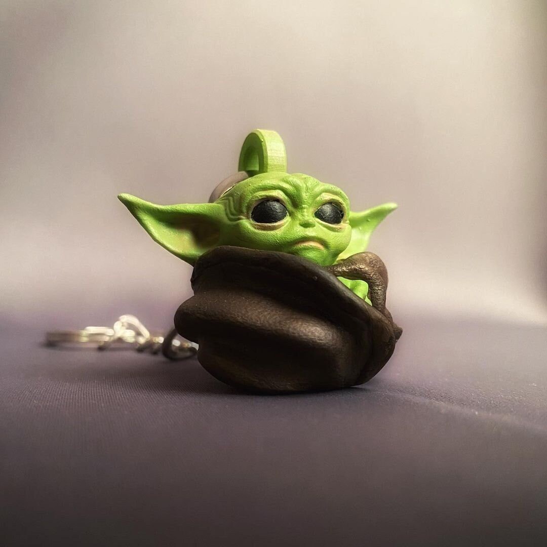 Baby Yoda (grogu) Keychain - Star Wars - the Mandalorian Accessory - Etsy