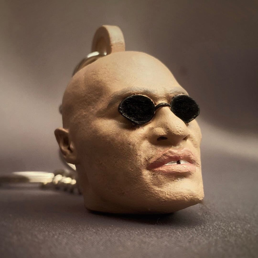 Matrix Iconic Morpheus Keychain: Laurence Fishburne Keychain - Neo S ...