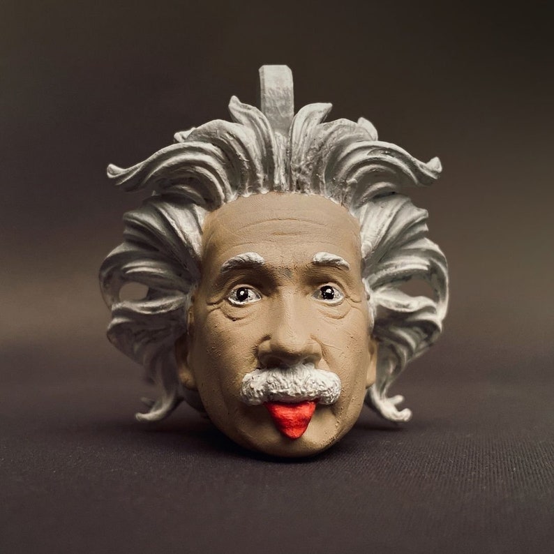 Eccentric Genius: Albert Einstein Keychain - Etsy