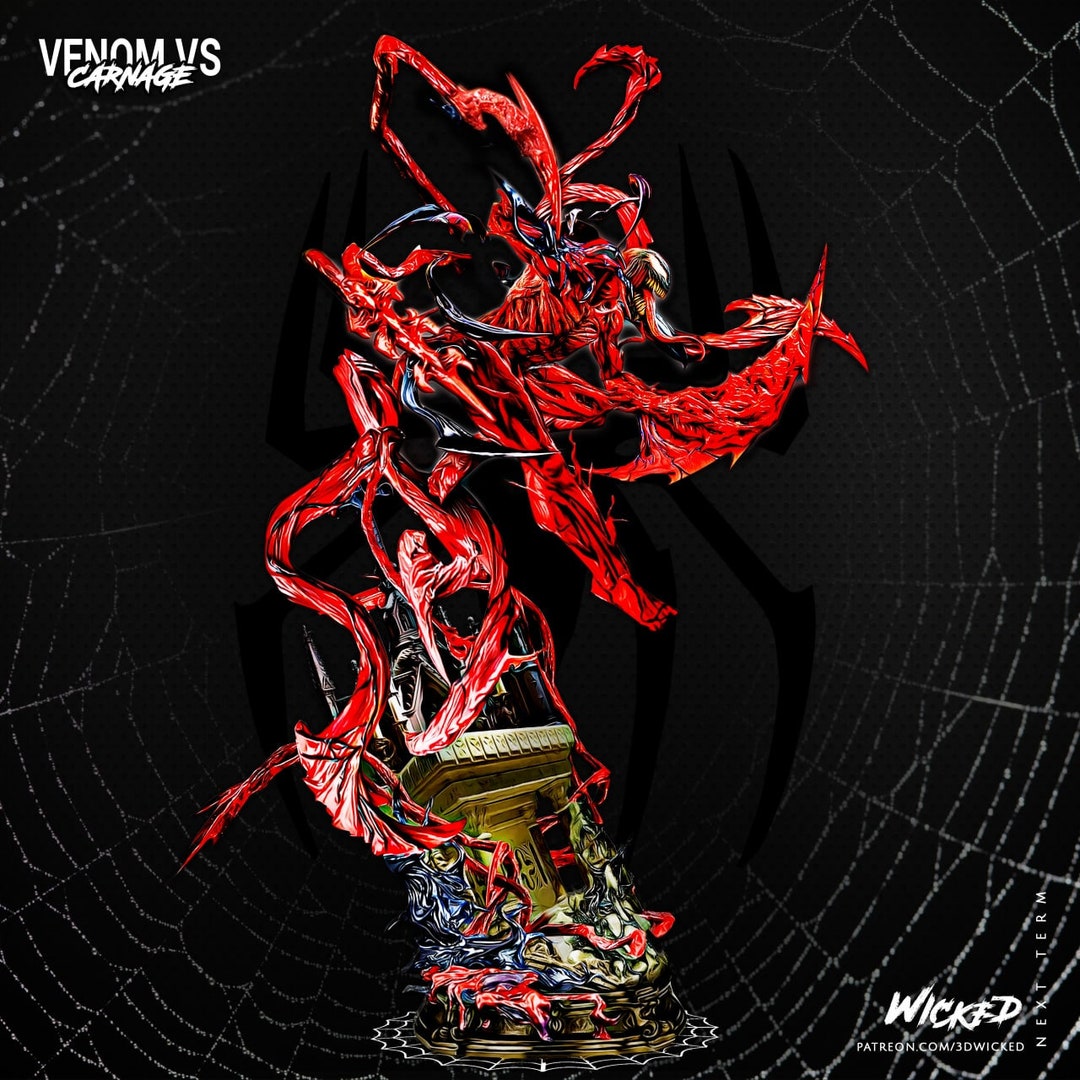 Carnage STL, Carnage 3D Model, Carnage 3D Print Files, Carnage Figure ...