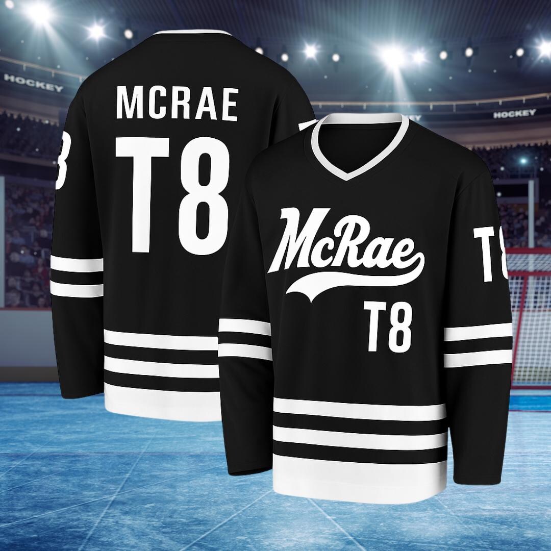 Tate Mcrae T8 Hockey Jersey, Tate Concert Clothes, T8 Mcrae Jersey ...