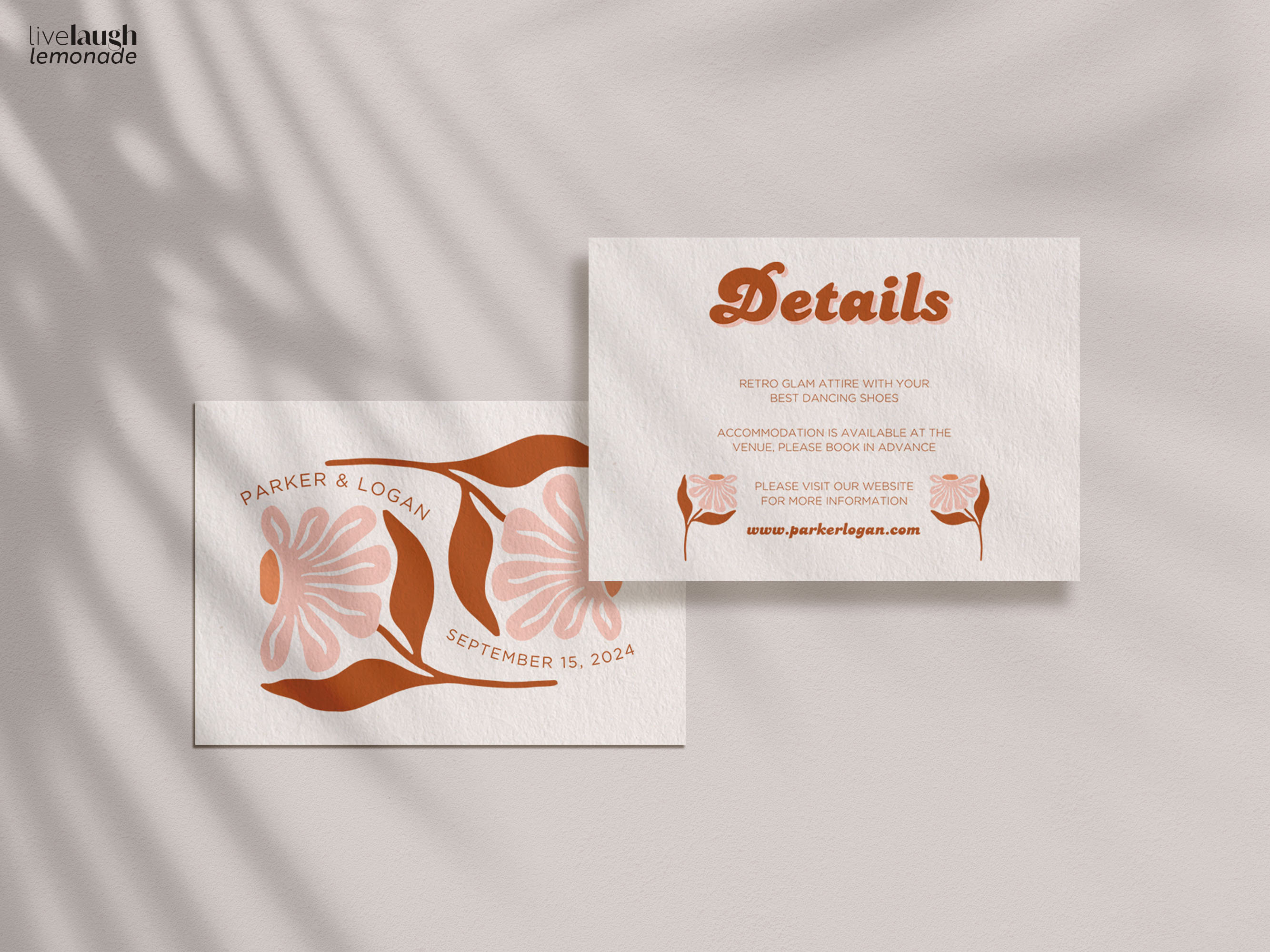 Editable Retro Wedding Invitation Suite Groovy Invitation Set for Disco ...