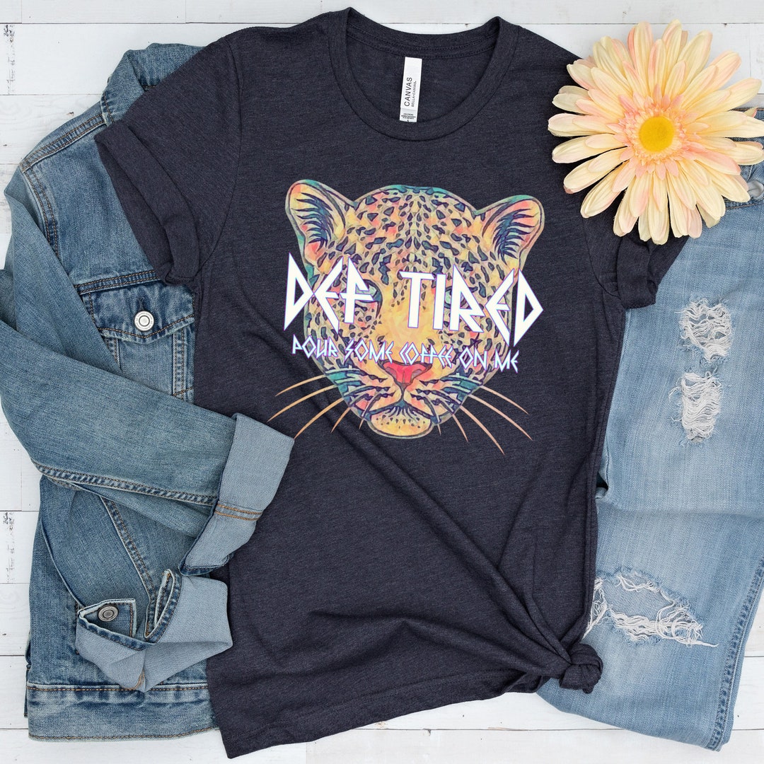 Def Tired Leopard Pour Some Coffee on , Definitely Tired, Leopard Head ...