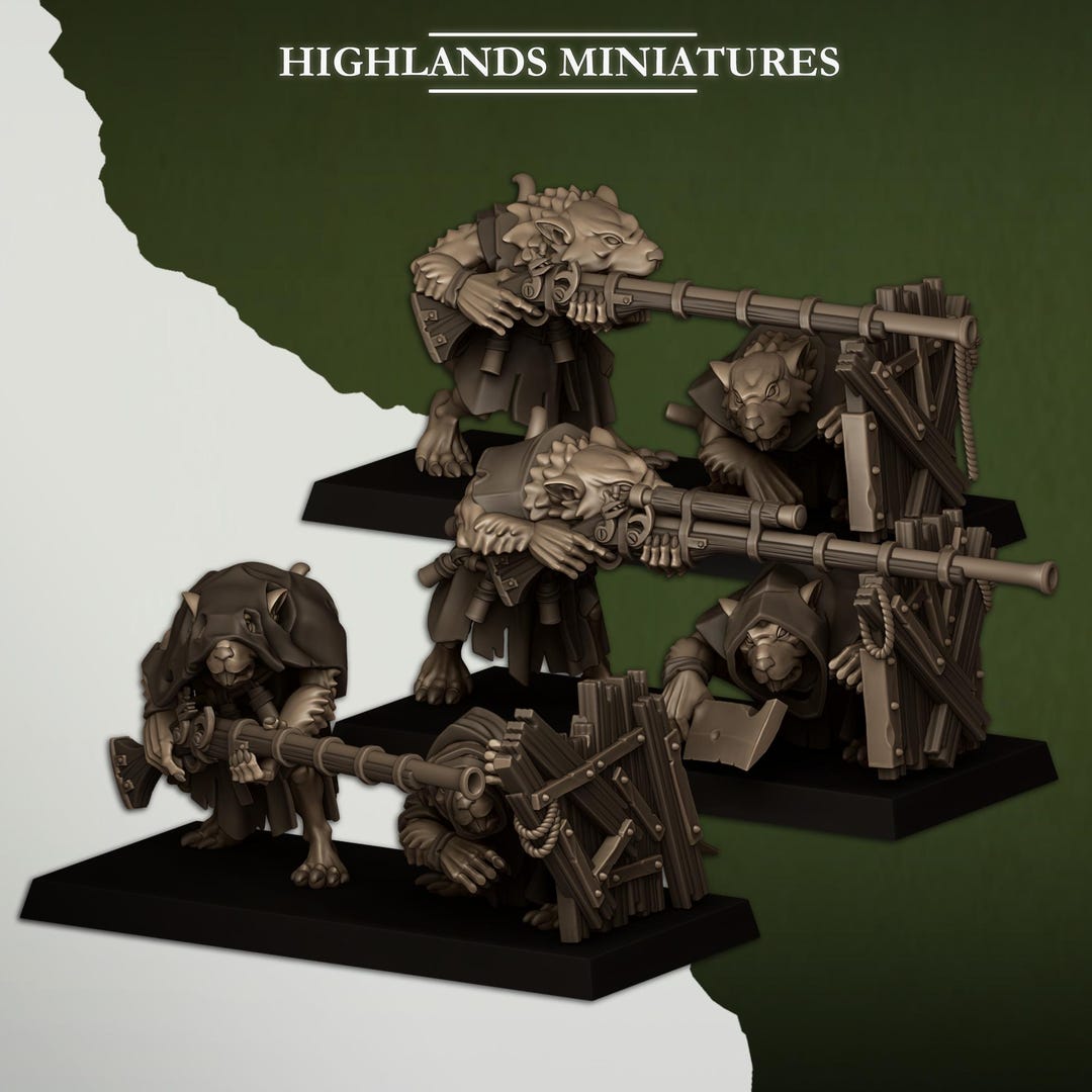 Sewer Vermin Shooter- Highlands Miniatures Sewer Vermin - Etsy