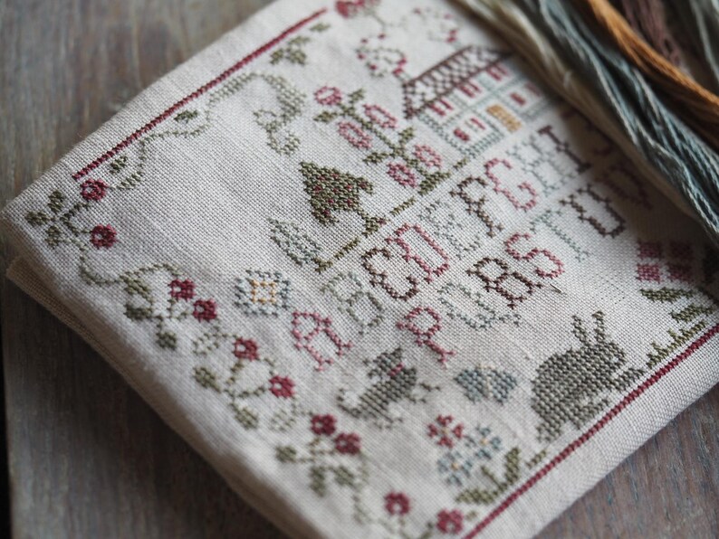 Antique Sampler Reproduction Cherry Garden Sampler PDF - Etsy