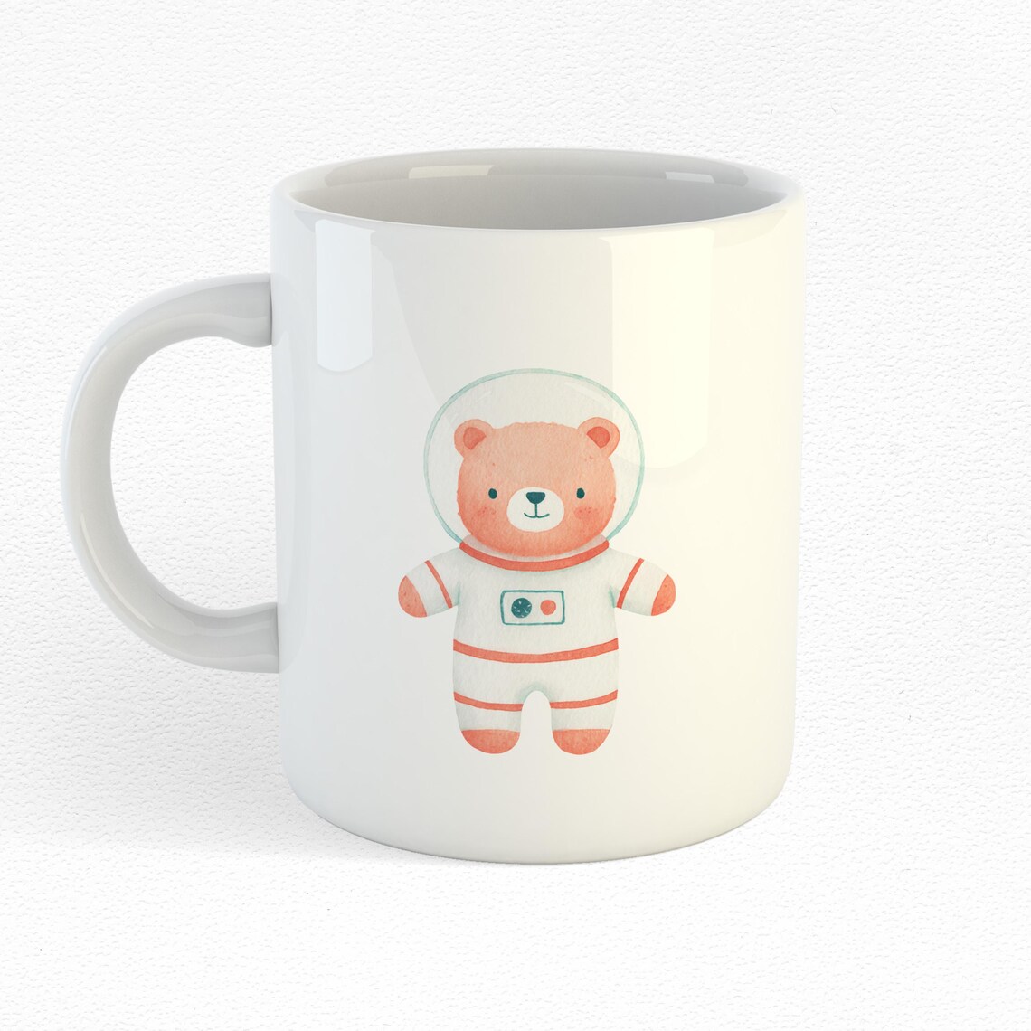 Cute Space Bear Clipart | Watercolor Astronaut Bear | Nursery Space Art ...