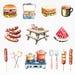 Watercolor Camping Clipart Bundle, Woodland Animals Digital Art, Forest ...