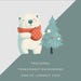 Christmas Polar Bear and Bunny Clipart-arctic Animals Set-winter ...