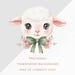 Cute Lamb Clipart With Flowers – Baby Sheep Digital Download, Nursery ...