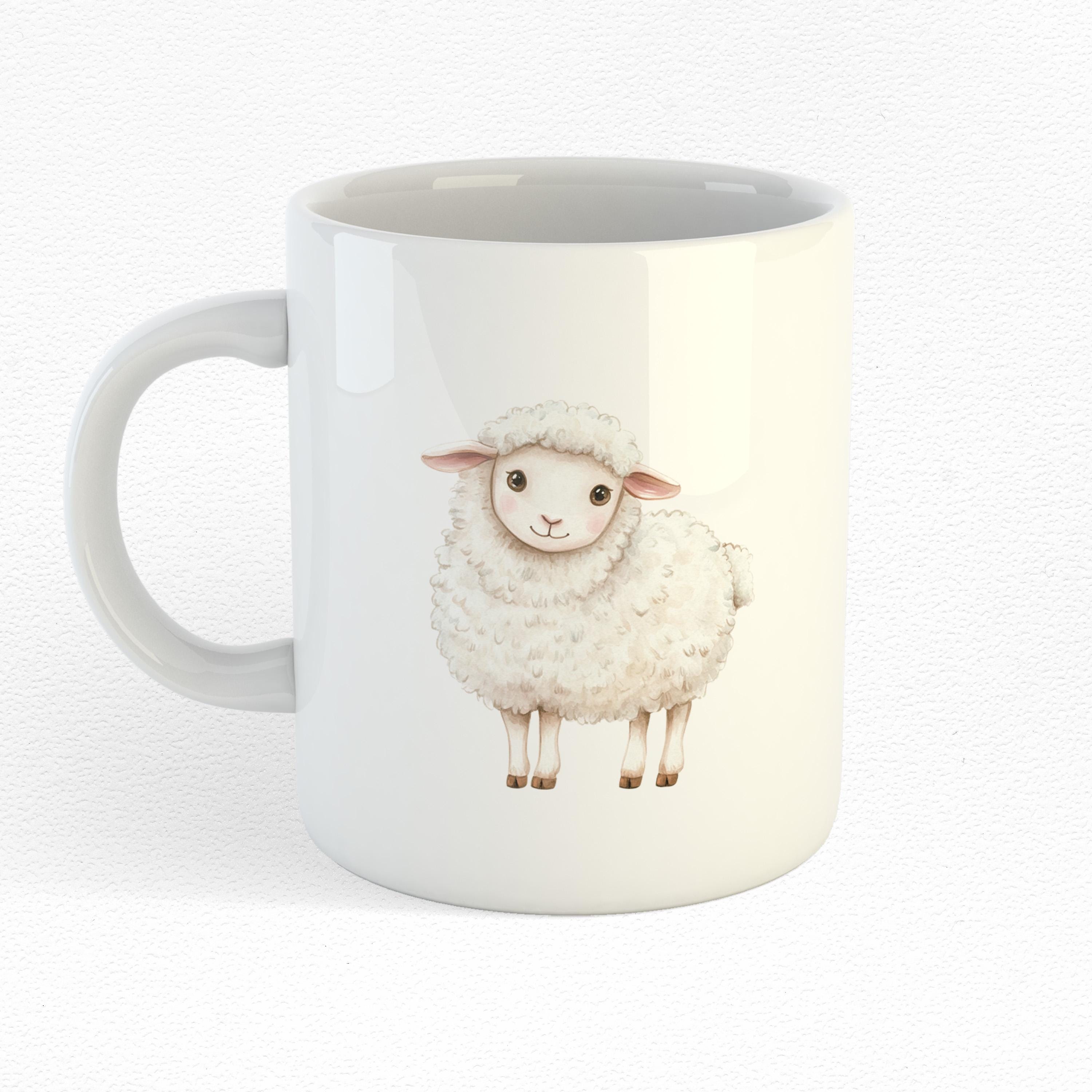 Watercolor Sheep Clipart PNG, Cute Farm Animal Digital Art, Lamb ...