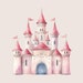 Pink Fairy Tale Castle Clipart-baby Shower Clip Art Png-clipart ...