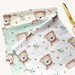 Seamless Watercolor Bear Pattern, Cute Teddy Bear Digital Paper, Baby ...