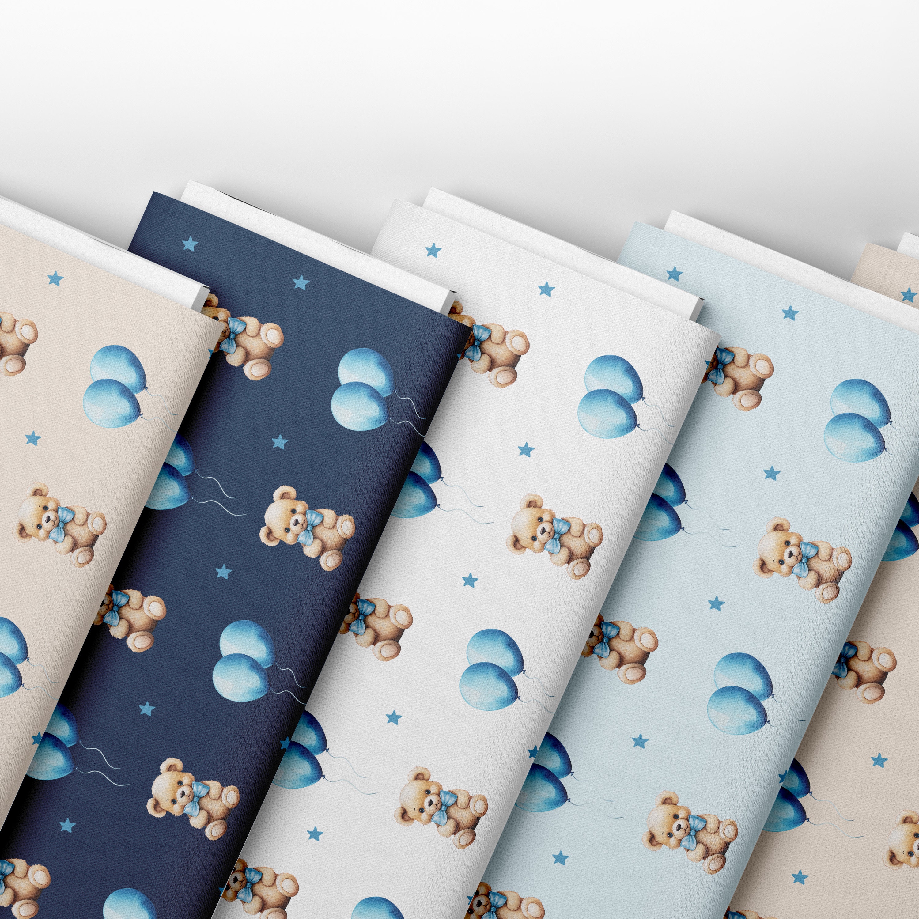 Teddy Bear With Balloon Seamless Pattern-repeating Pattern-teddy Bear ...