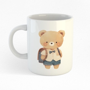 Watercolor Bear Back to School Clipart-teddy Bear Clip Art-baby Shower ...