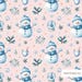 Watercolor Snowman Seamless Pattern | Winter Christmas Digital Paper ...