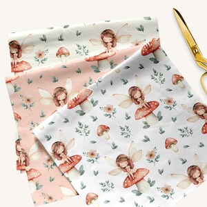 Fairy Mushroom Seamless Pattern, Woodland Digital Paper for ...