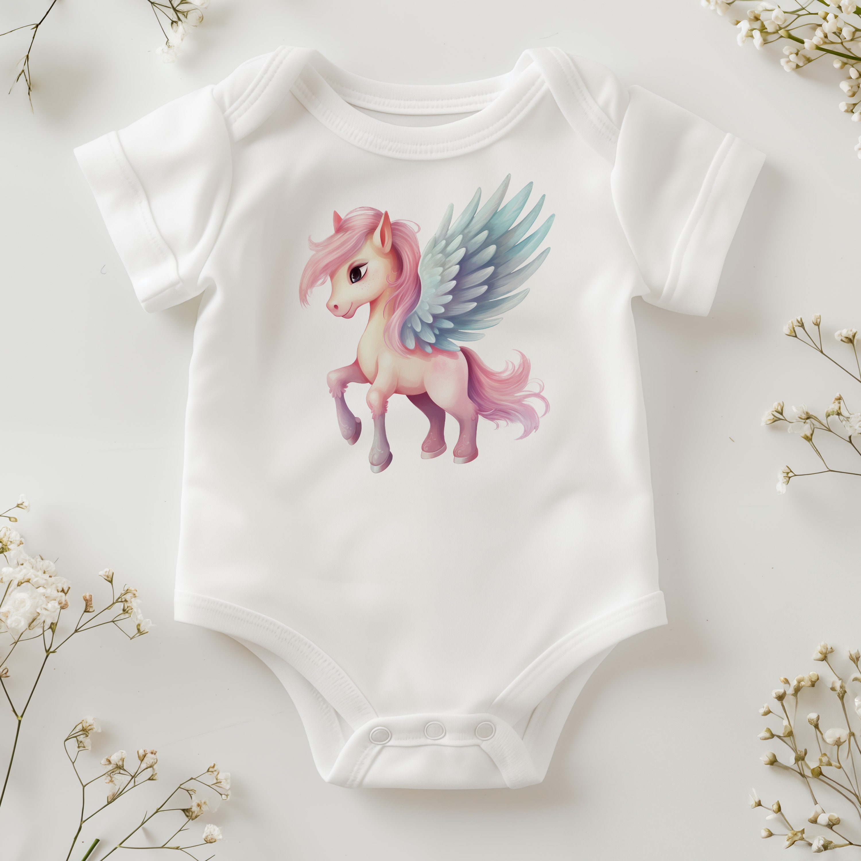 Fairy Tale Pegasus Clipart-baby Shower Clip Art Png-clipart Invitation ...